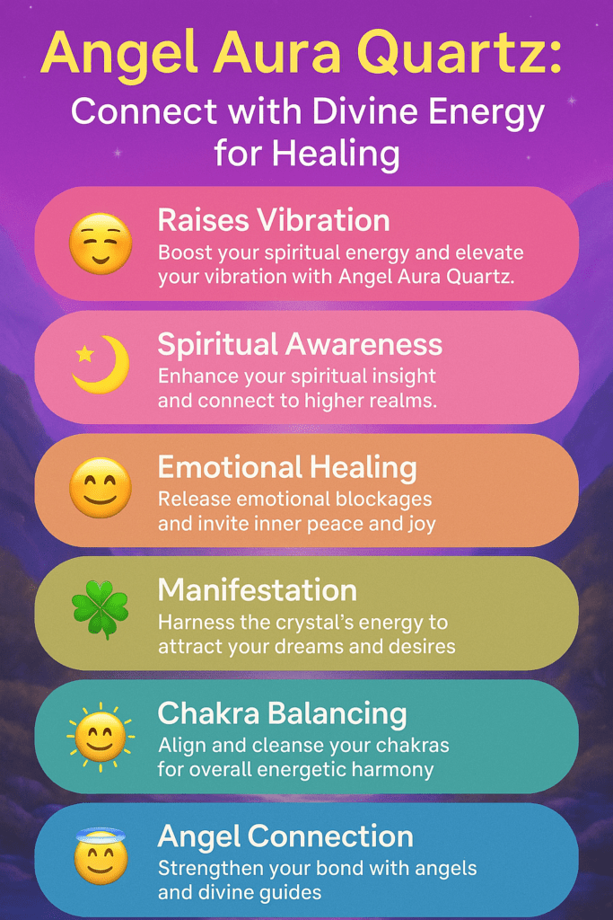 6 Ways Angel Aura Quartz Unlocks Celestial Light